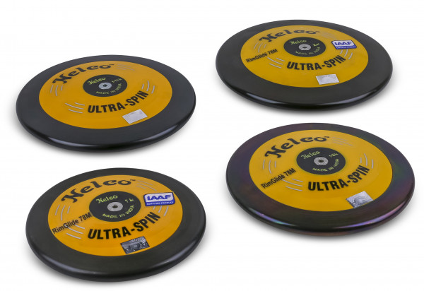 Nelco Wettkampfdiskus Ultra Spin Gold - 1,00 bis 2,00 kg | Full Athletics